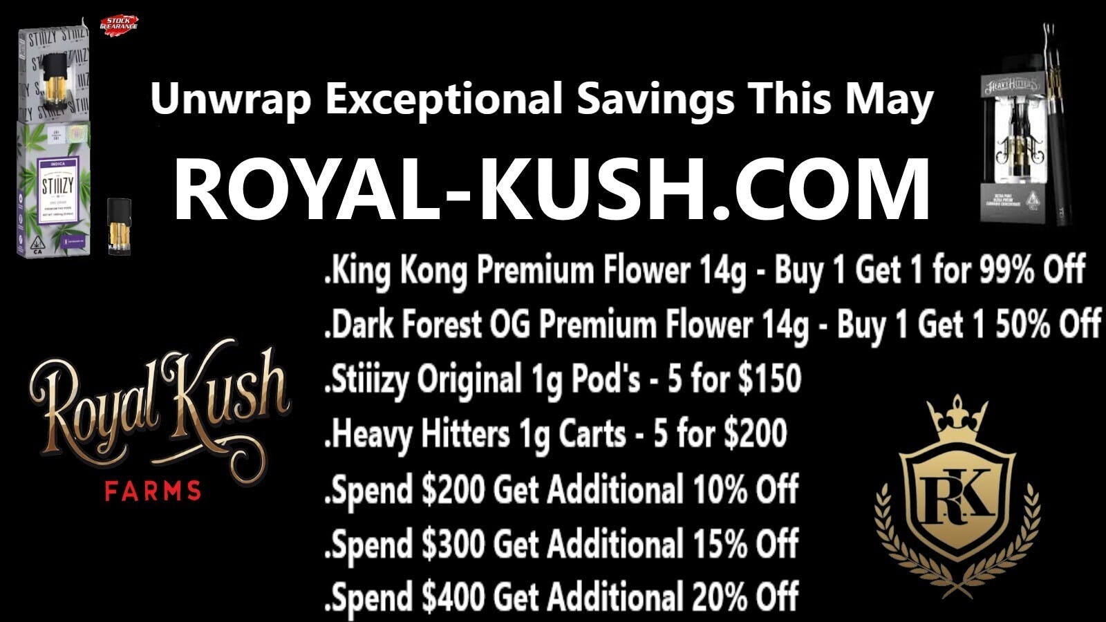 Royal Kush - Santa Clarita Cartridges | Vape Carts | Order Online