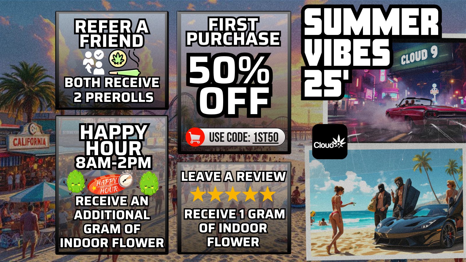 Cloud 9 Delivery Weed Pipes | Order Online