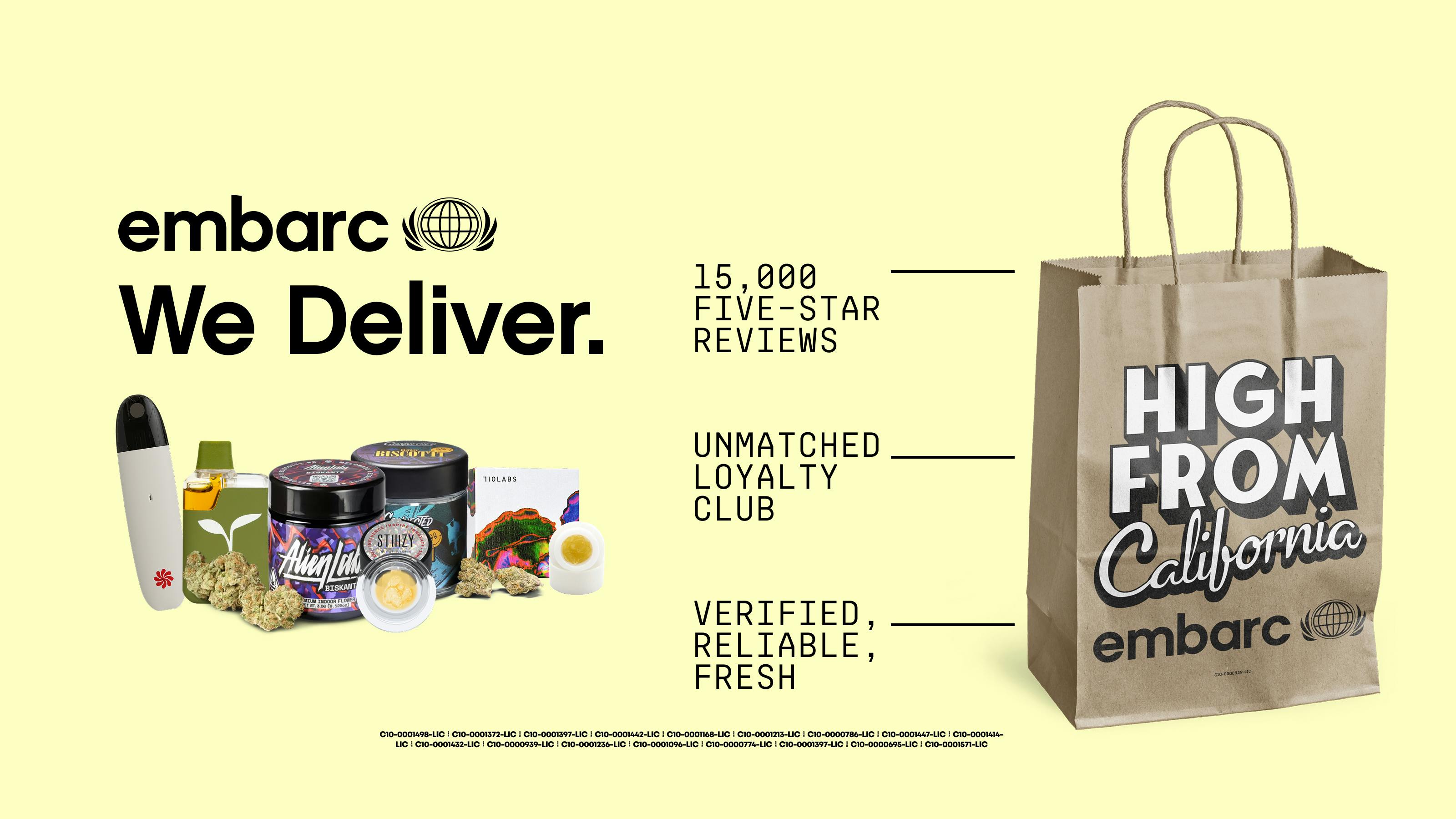 Embarc Delivery- Sacramento Vape Pens | Order Online