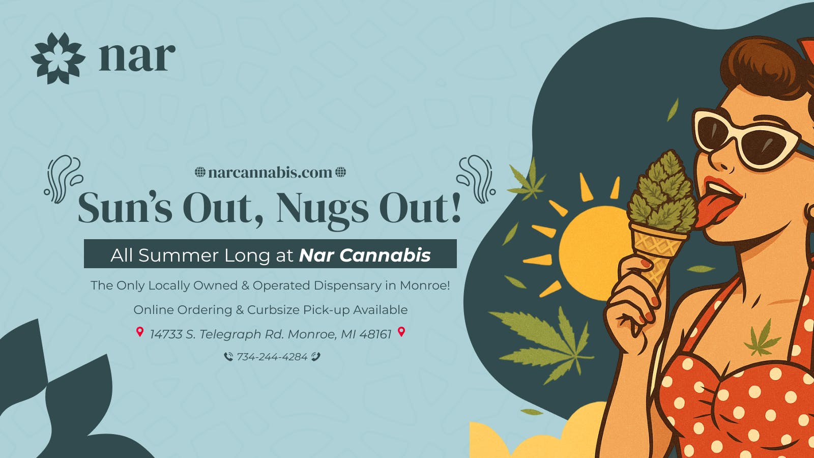 NAR Monroe Info, Menu & Deals - Weed dispensary Monroe, Michigan