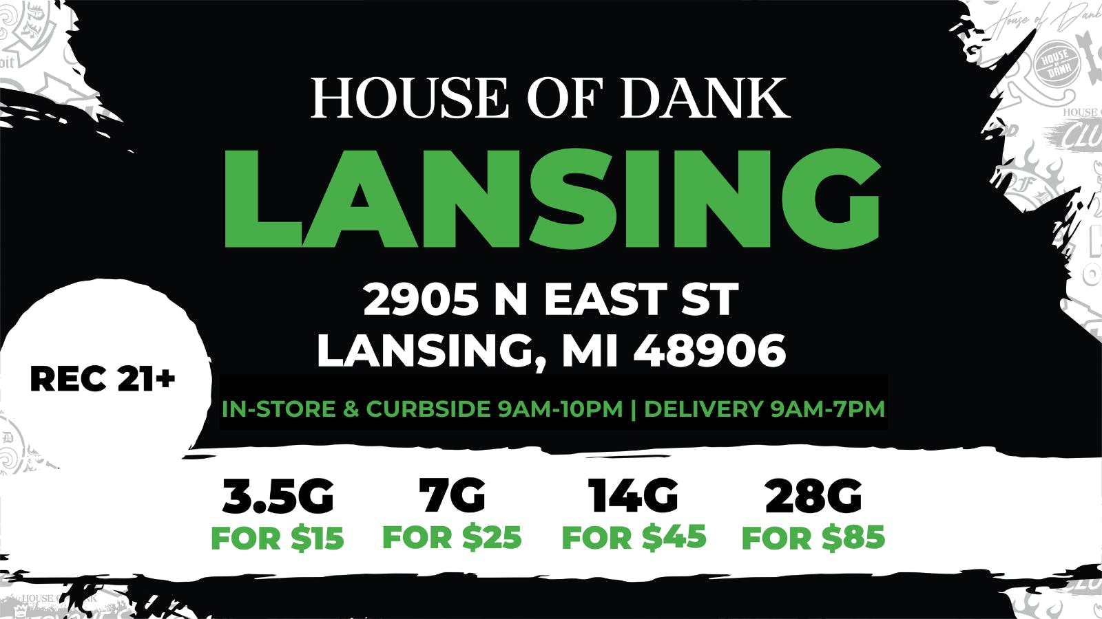 HOUSE OF DANK LANSING REC Info, Menu & Deals - Weed dispensary Lansing ...