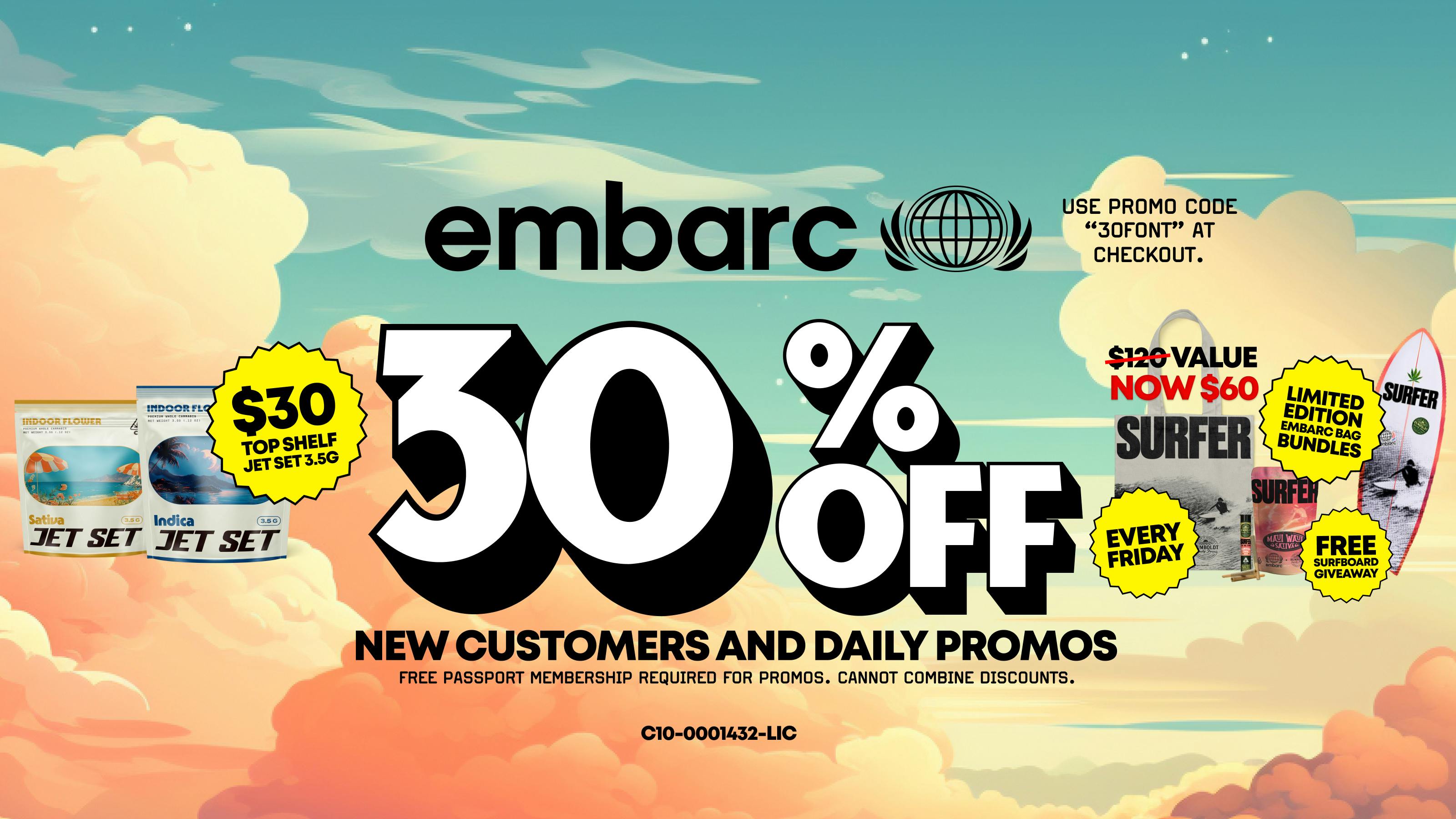 Embarc Fontana (NOW OPEN) Menu, Reviews, Deals - Weed Dispensary in Fontana, California