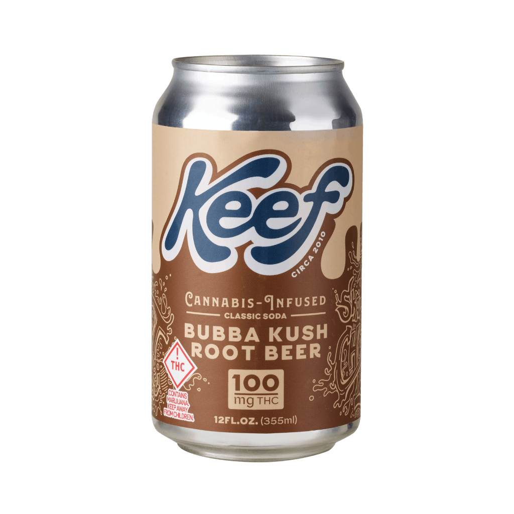 Keef Classic Soda Bubba Kush Root Beer - 100mg MED - Keef Brands