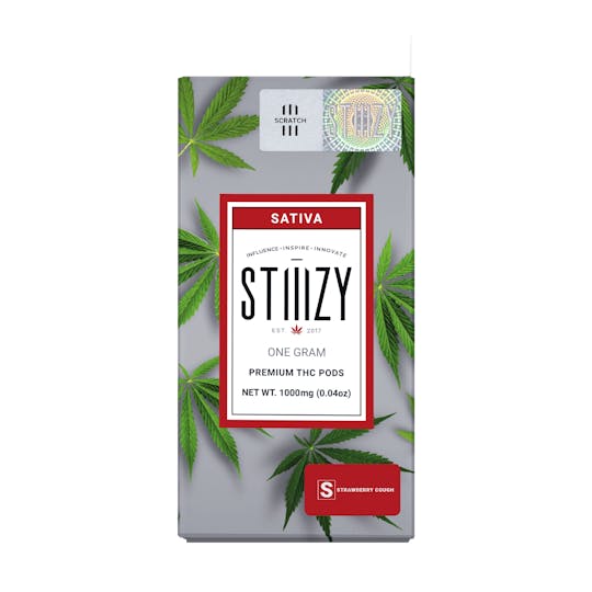 Vape Cartridge - STRAWBERRY COUGH 1G Original THC Pod - STIIIZY - STIIIZY Vape Cartridge - STRAWBERRY COUGH 1G Original THC Pod - STIIIZY - STIIIZY