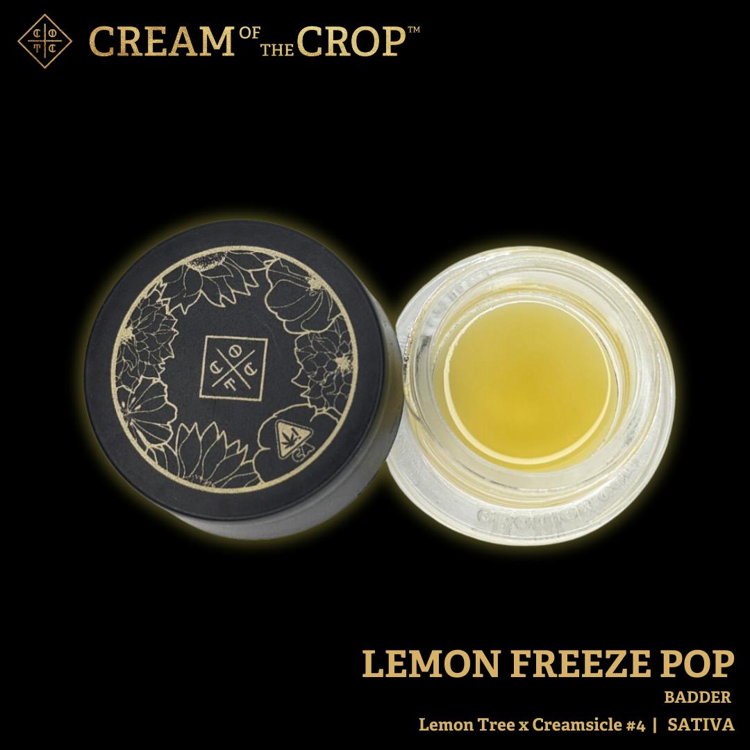Lemon Freeze Pop | Live Resin Badder | 1g - Cream of the Crop