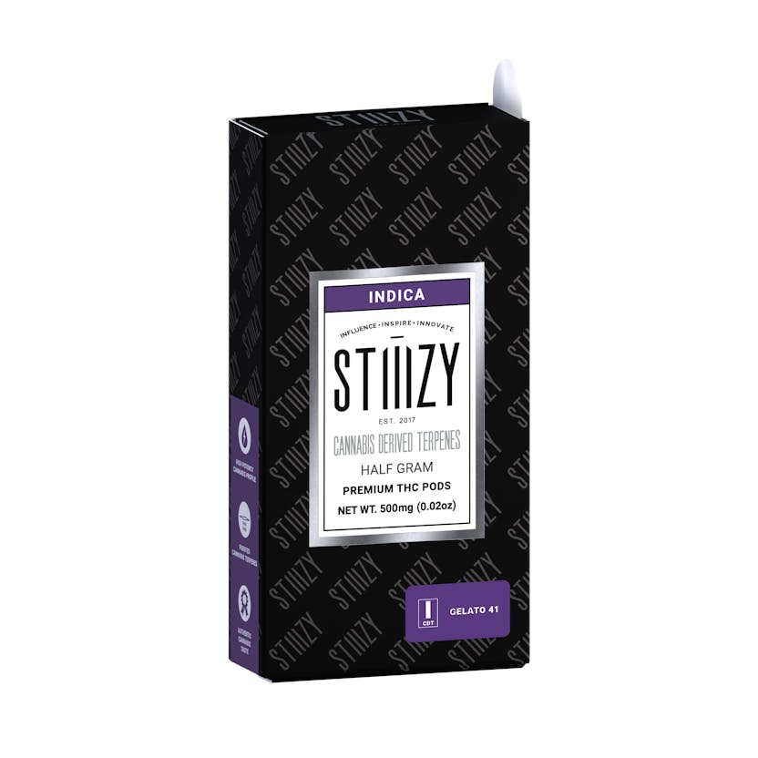 GELATO 41 - CANNABIS DERIVED TERPENES POD .5G - IL - STIIIZY GELATO 41 - CANNABIS DERIVED TERPENES POD .5G - IL - STIIIZY