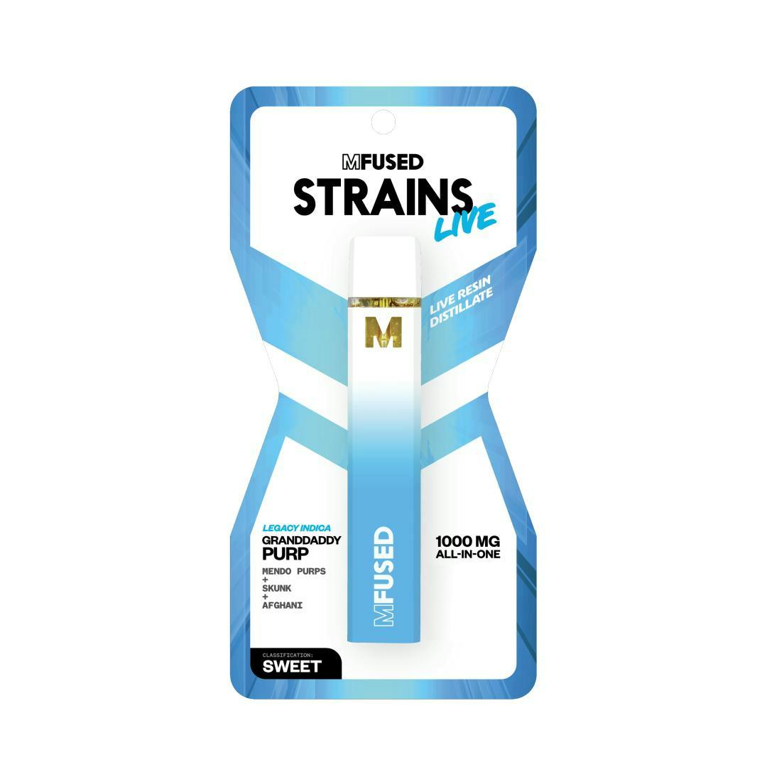 Granddaddy Purp - STRAINS Live Resin Disposable - MFused