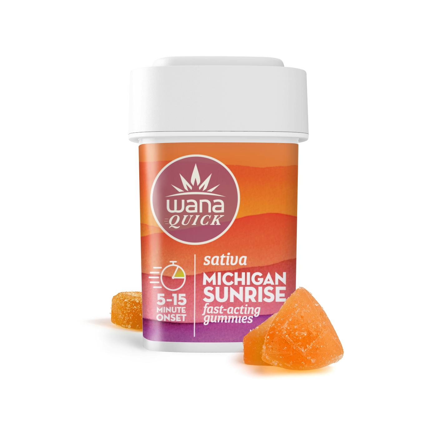 Wana Edibles Michigan Sunrise - Sativa (High-Dose) [10 pack] | Weedmaps
