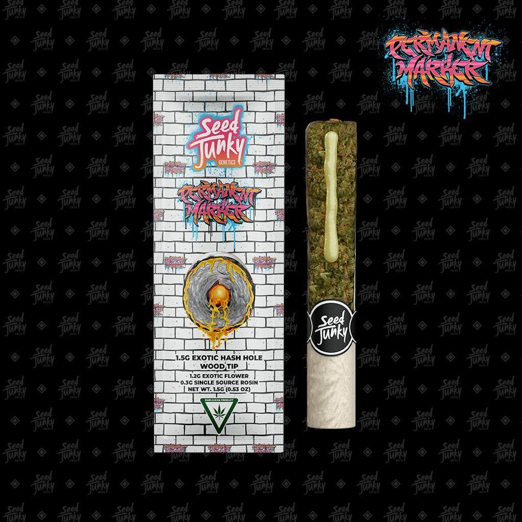 Permanent Marker Hash Hole 1 5g Pre Roll Seed Junky