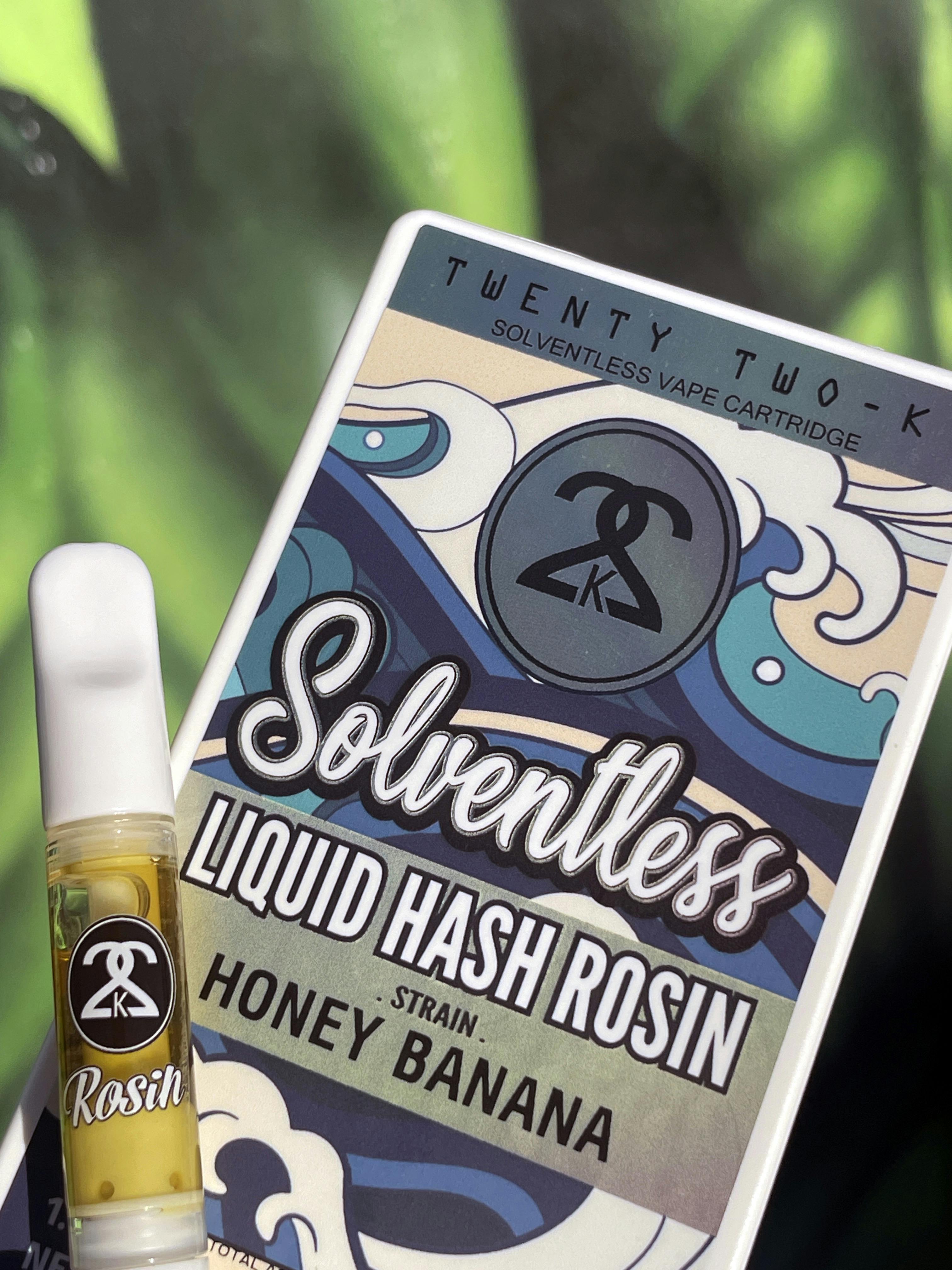 22K - Honey Banana - Liquid Hash Rosin 1.0ml Cartridge - Twenty Two K / 22k