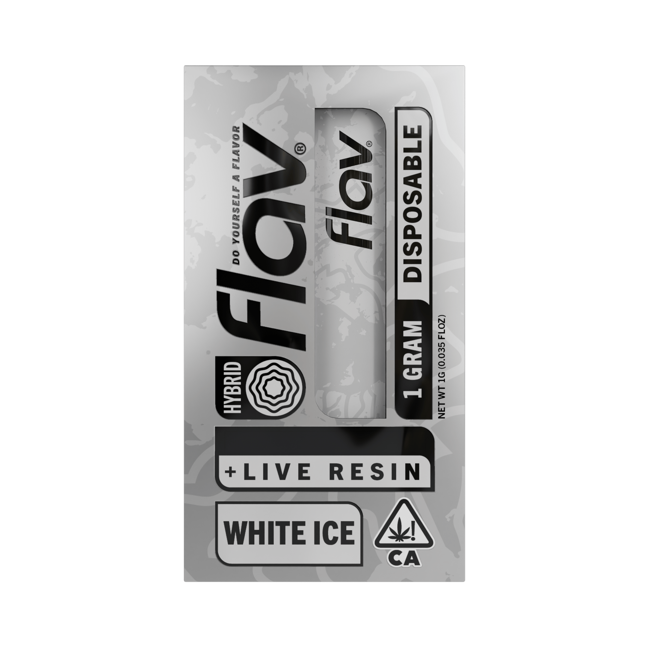 Vape - All In One - 1.0g - Live Resin - White Ice - Hybrid - Flav