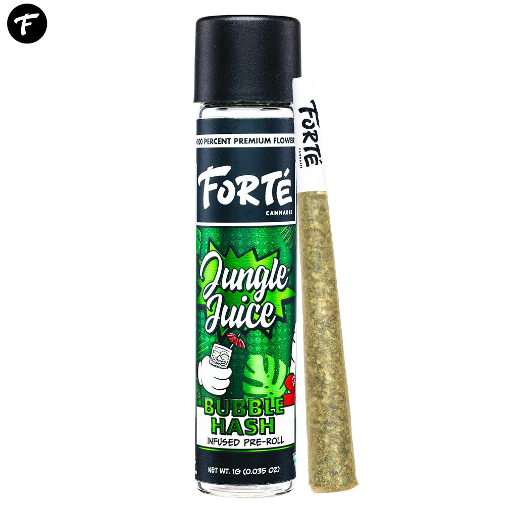 1G Jungle Juice Bubble Hash Infused Pre-Roll - Forte Cannabis