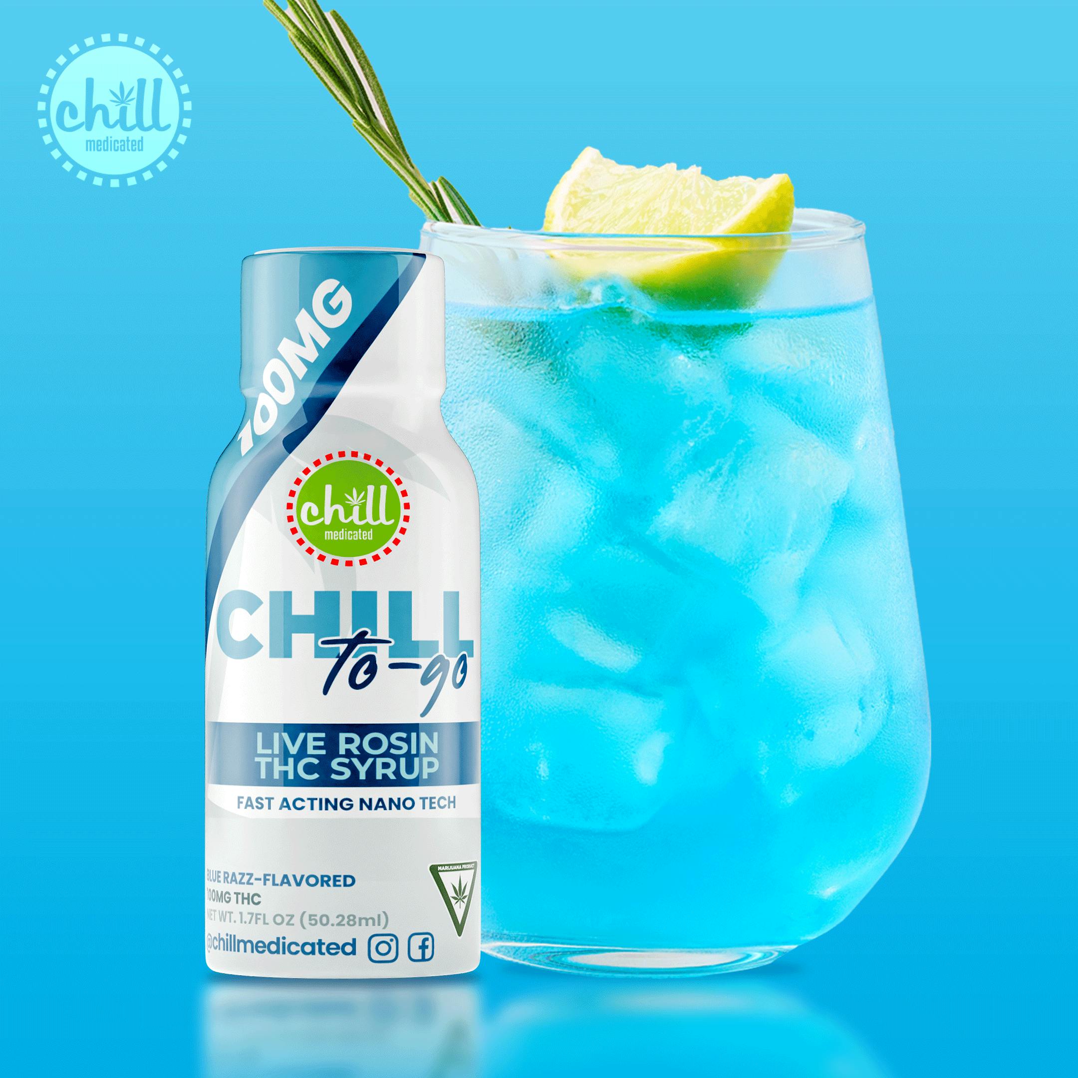 Blue Razz | 100mg THC Live Rosin Syrup | Chill Medicated | MED - Chill ...