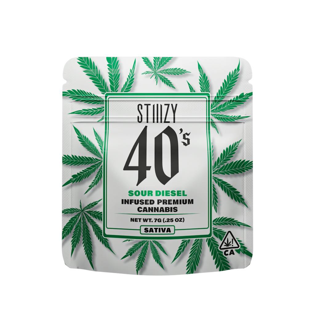 - SOUR DIESEL - 7G 40's Infused Flower - STIIIZY - SOUR DIESEL - 7G 40's Infused Flower - STIIIZY