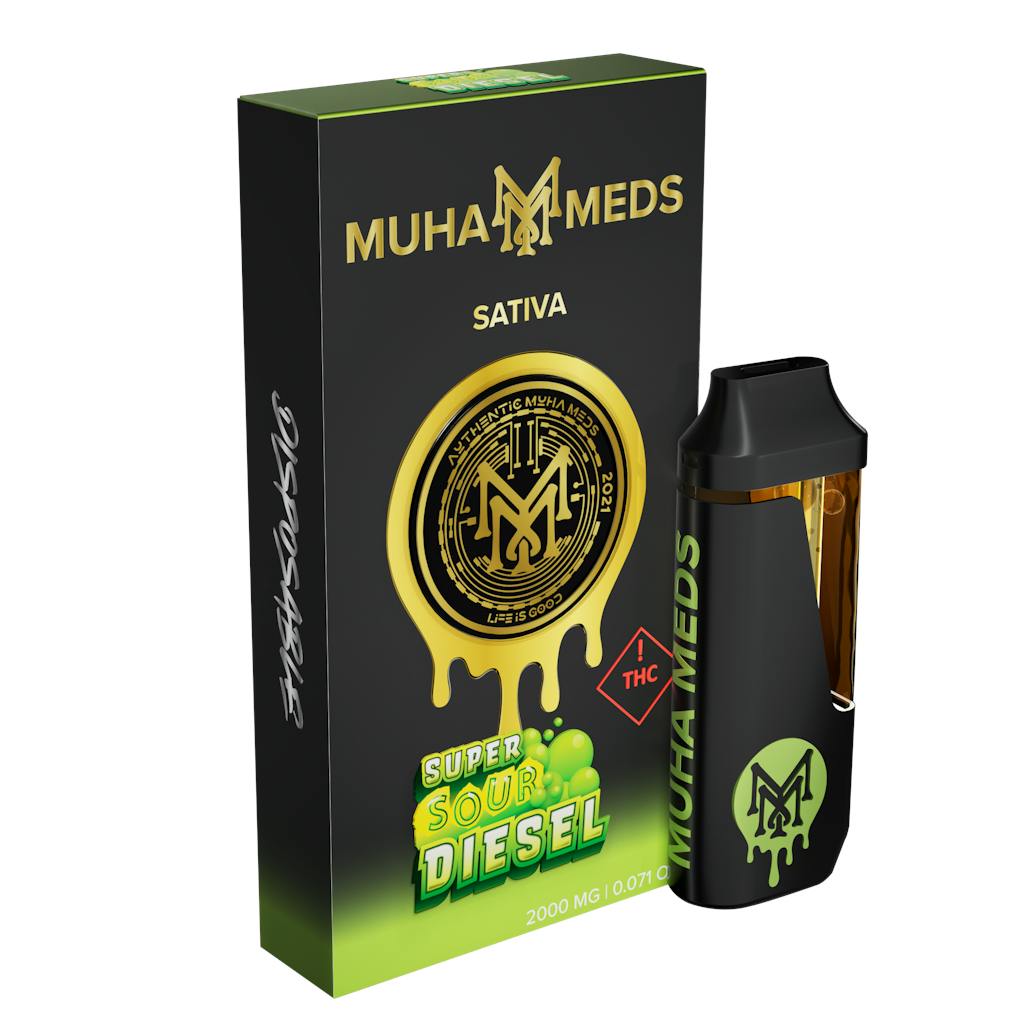 Super Sour Diesel All-In-One 2000MG - Muha Meds Super Sour Diesel All-In-One 2000MG - Muha Meds
