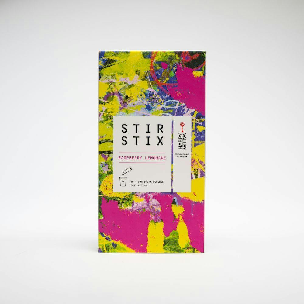 Raspberry Lemonade | Stir Stix 50mg THC - Happy Valley