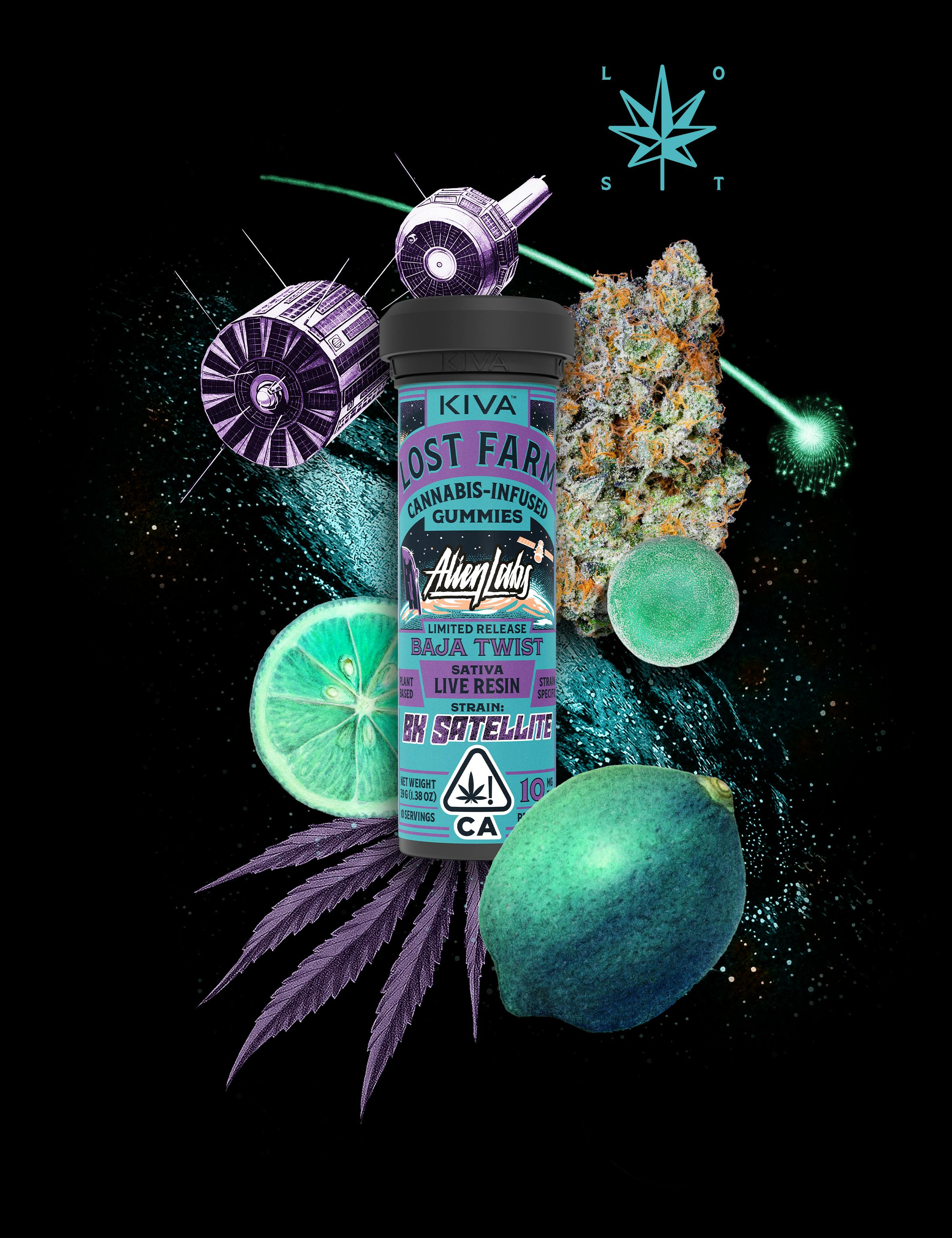 Lost Farm x Alien Labs BK Satellite x Baja Twist Live Resin Gummies ...