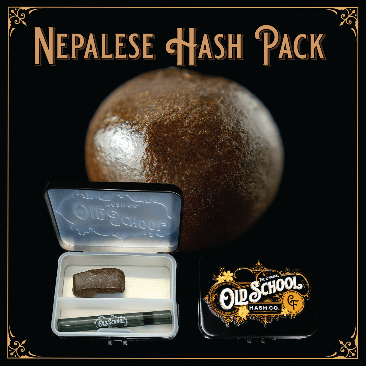 Old School Hash: Sherb Cream - 5g Temple Ball - Old School Hash Co.