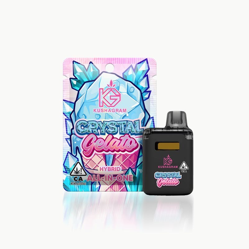 Crystal Gelato AIO Vape 1g - KUSHAGRAM
