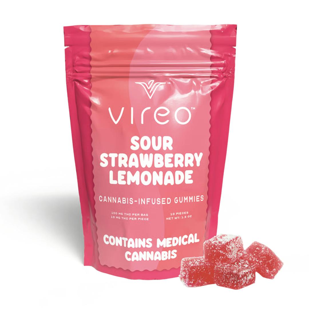 Vireo | Sour Strawberry Lemonade | 10mg Gummies | 10pk - Vireo