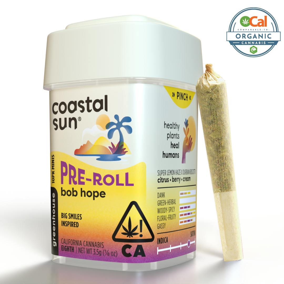 Bob Hope Greenhouse 0.35g Pre-Roll 10pk 3.5g - Coastal Sun