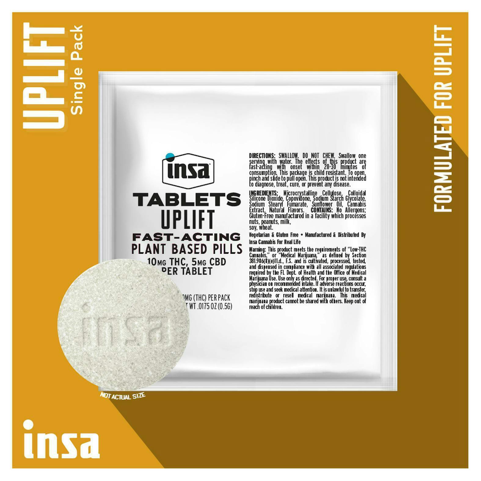 INSA - Uplift 2:1 Tablet (THC:CBD) - Single - INSA