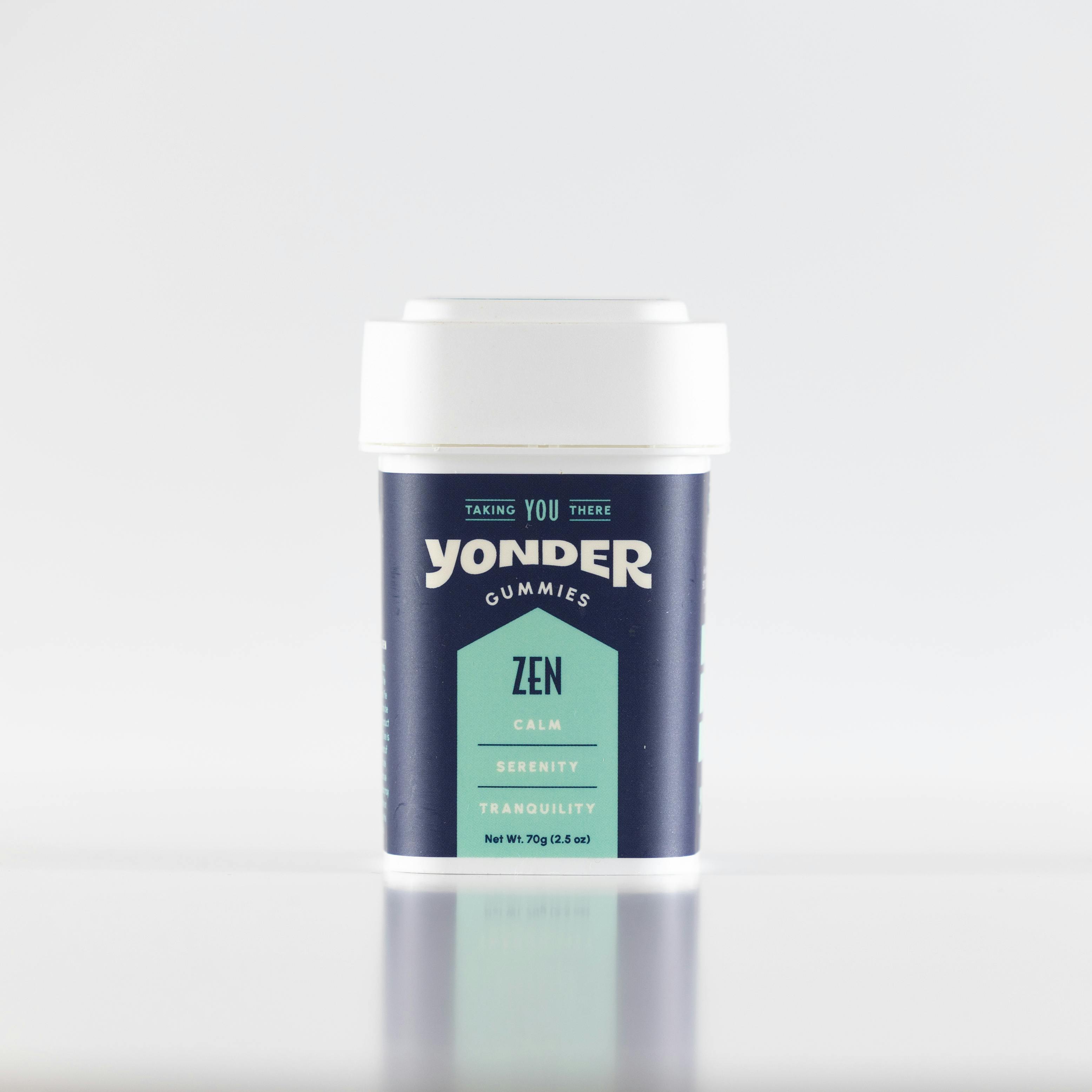 Yonder | Zen | Blue Raspberry Gummies | 500 mg | 10pk | 50mh/ea - Yonder