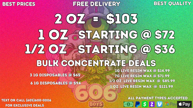 🔥 FIRE OZ SPECIALS! 🔥 at 606 Boys | Weedmaps