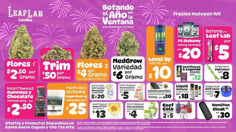 🟢LEAF LAB OFERTAS🟢 at Leaf Lab - Carolina | Weedmaps