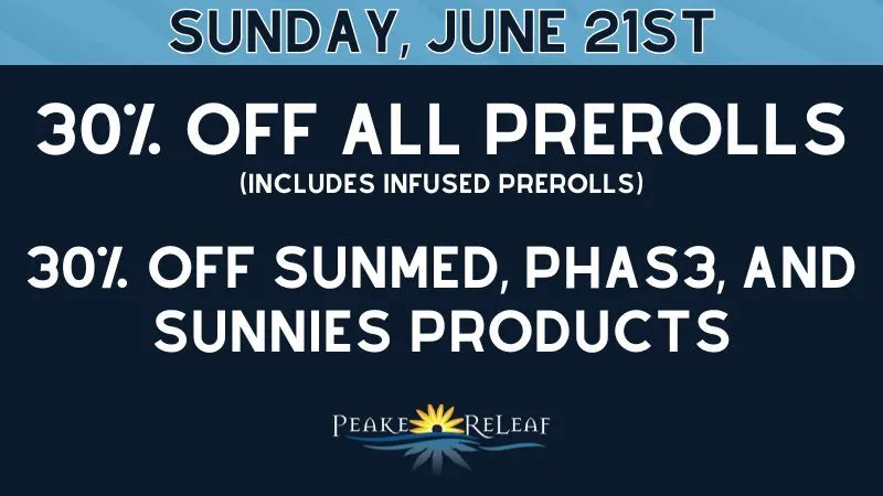 30% off SunMed, Phas3 and Sunnies Products! at Peake ReLeaf | Weedmaps