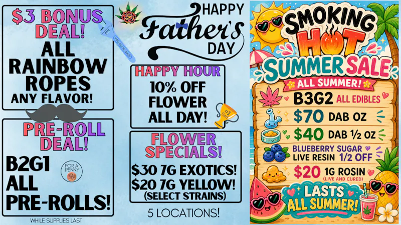 Father's Day Deals! at Bloom Cannabis Co - Mustang | Weedmaps