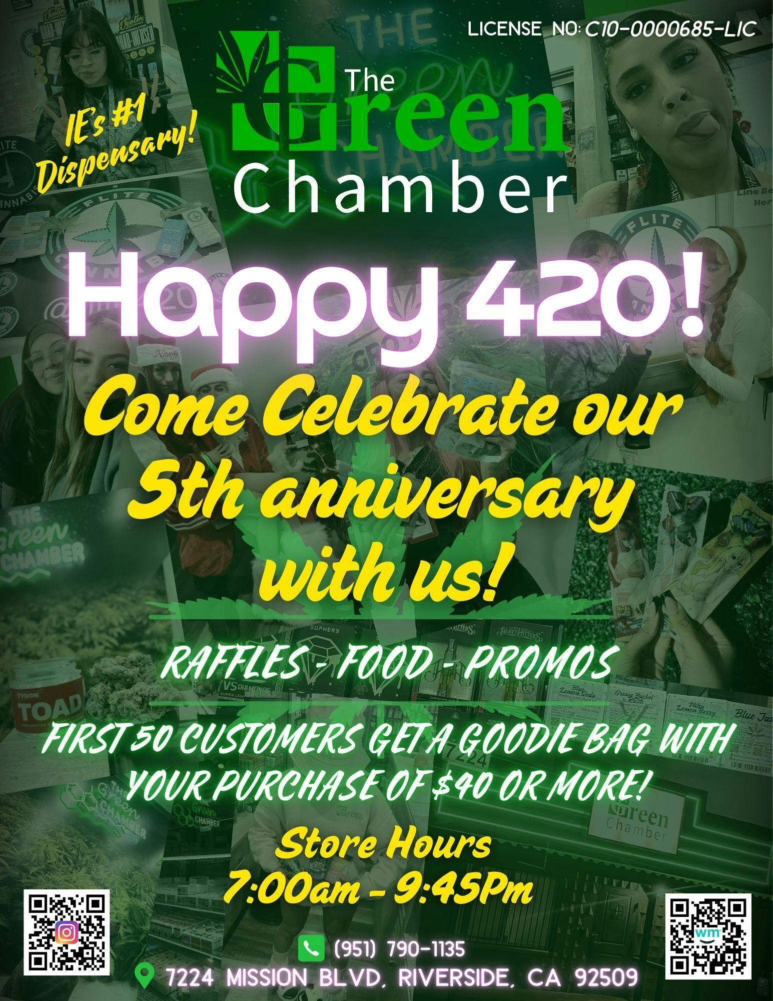 The Green Chamber Info, Menu & Deals - Weed dispensary Jurupa Valley ...