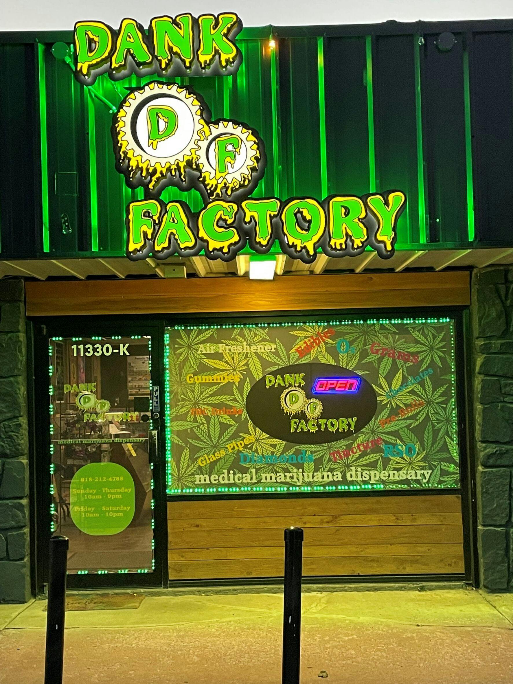 Dank Factory Info, Menu & Deals - Weed dispensary Owasso, Oklahoma