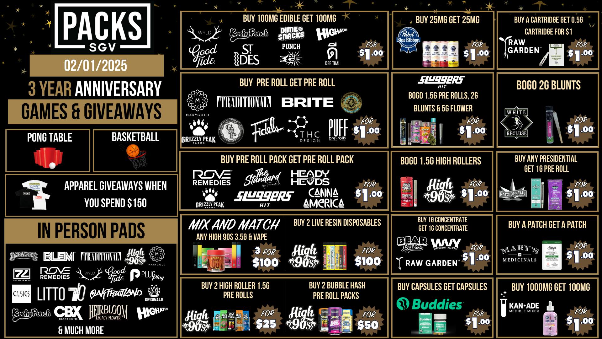 PACKS Weed Dispensary San Gabriel Valley Info, Menu & Deals - Weed ...