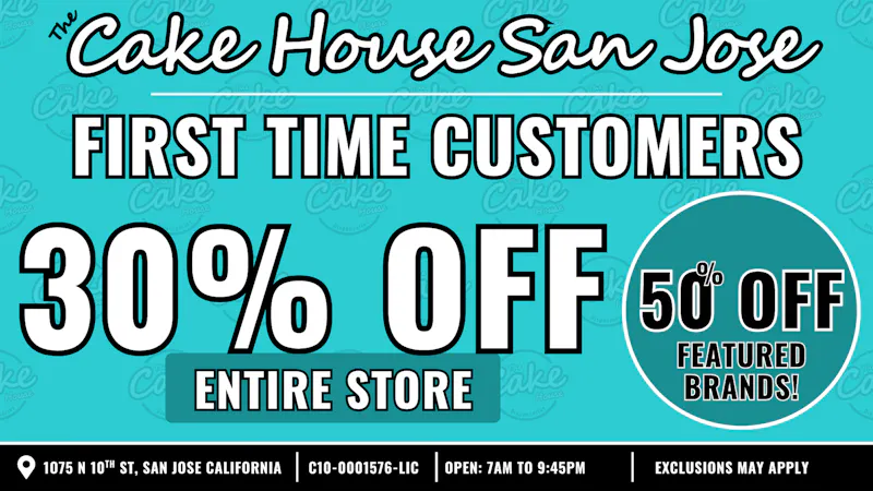 TCH San Jose 1st time customer deal! at The Cake House - San Jose *Now ...