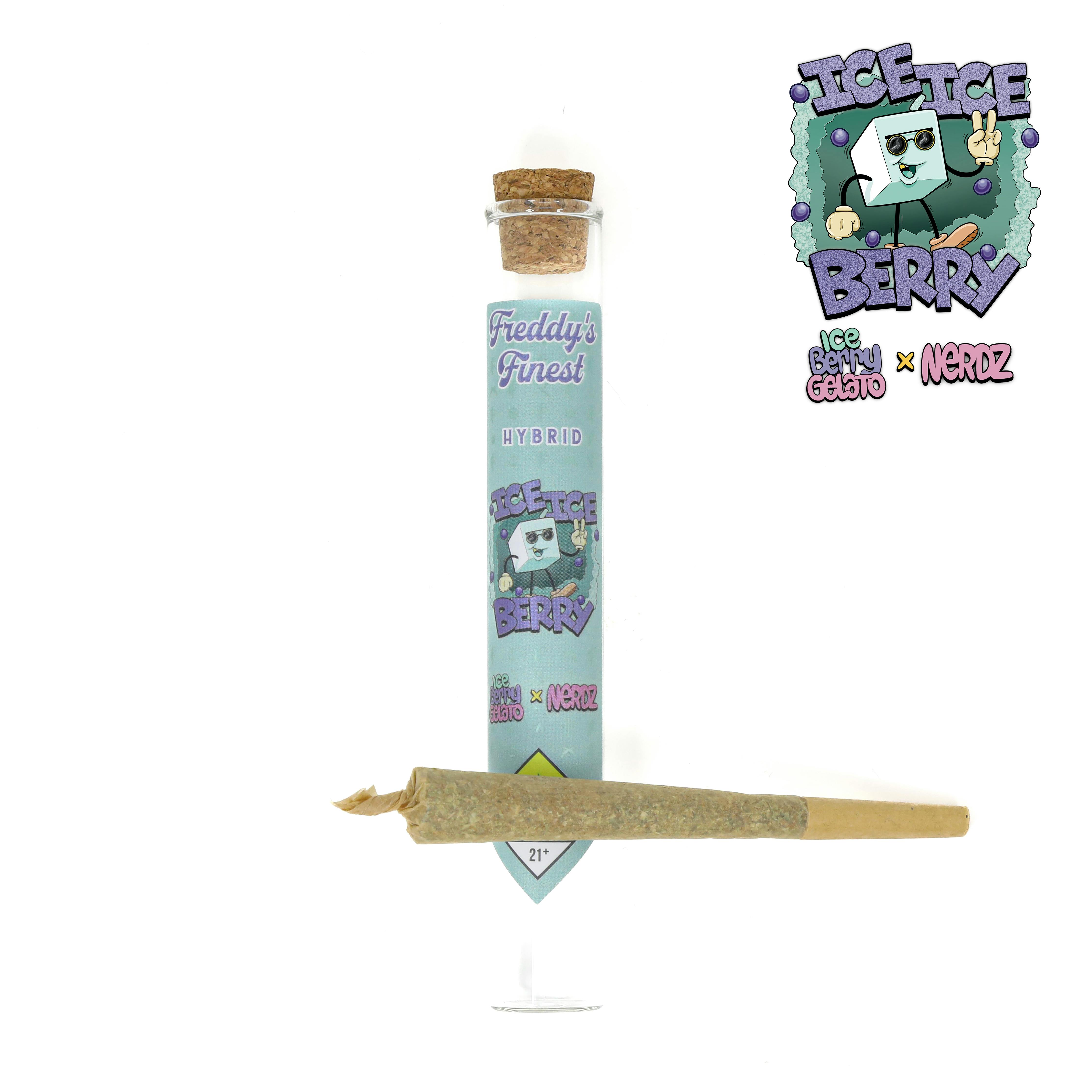Ice Ice Berry 1g Pre-Roll - Freddy's Finest - Freddy's Fuego