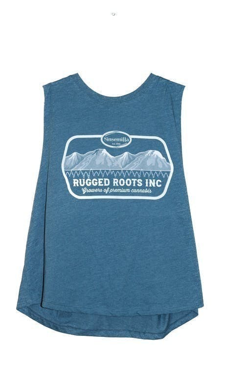 Rugged Roots - Faded Blue Crop Top (Small) - Rugged Roots