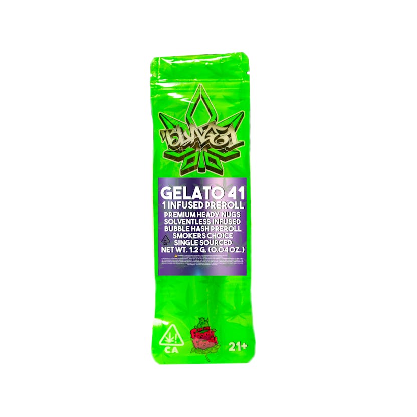 Blaze1 - Gelato 41 Heady Infused Single Preroll - Blaze1 Blaze1 - Gelato 41 Heady Infused Single Preroll - Blaze1