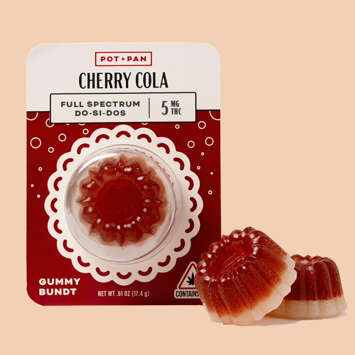 Pot + Pan | Cherry Cola Gummy Bundt | 1 piece (5mg) - Pot + Pan