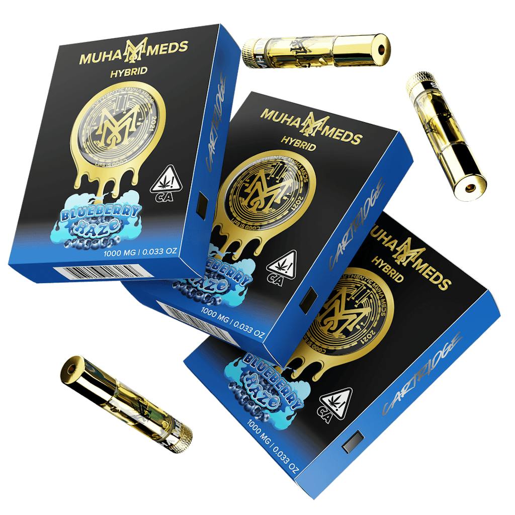 Blueberry Haze H Distillate Cart 1g Muha Meds