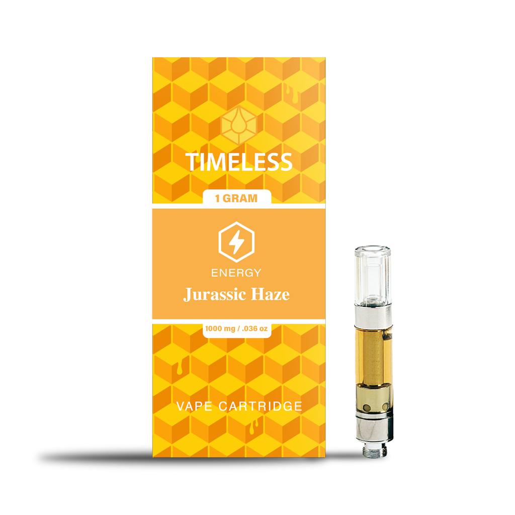 Timeless Jurassic Haze 1000mg Vape Cartridge (Energy) - Timeless Vapes Timeless Jurassic Haze 1000mg Vape Cartridge (Energy) - Timeless Vapes