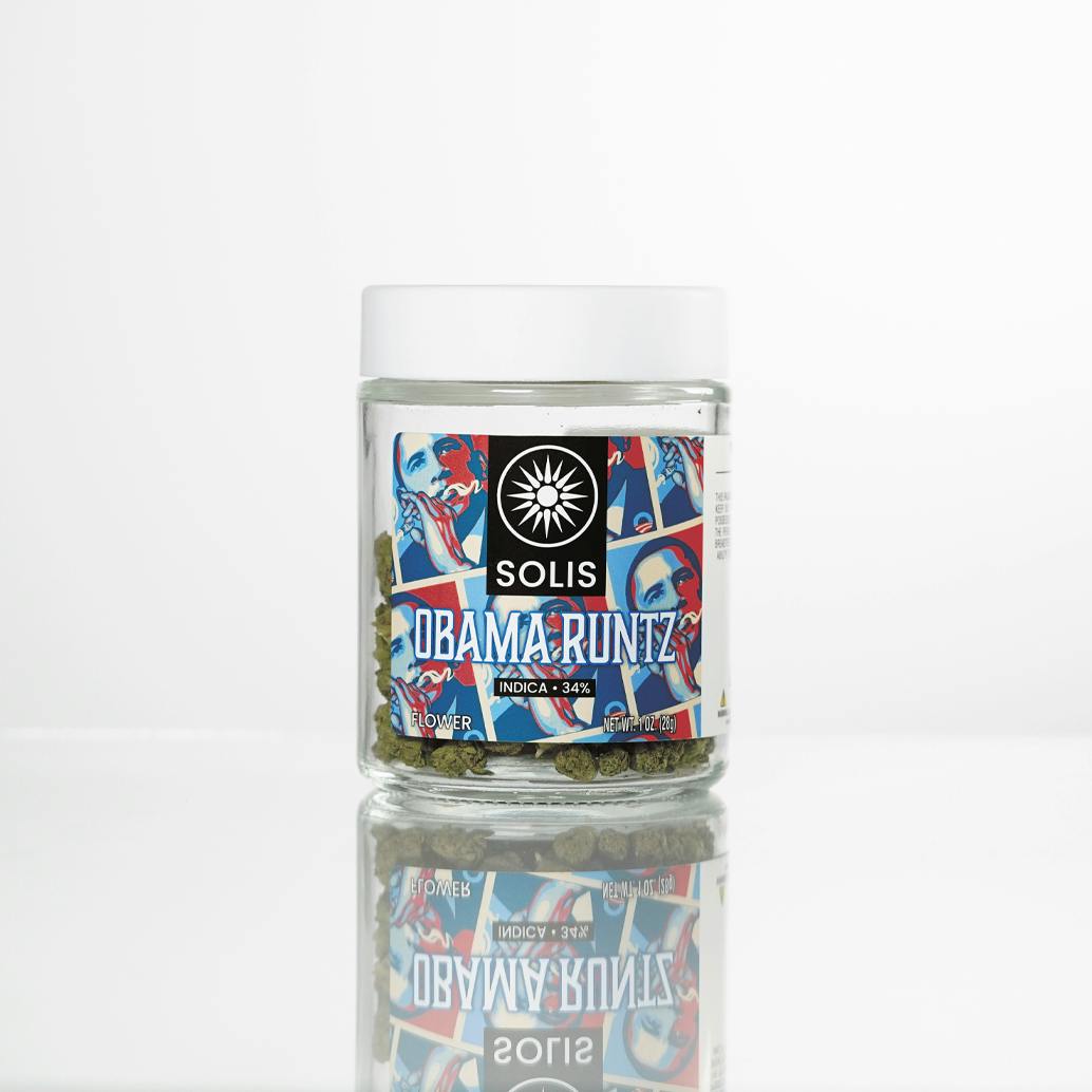 Obama Runtz | Jarred Flower (28g) | Indica - Solis