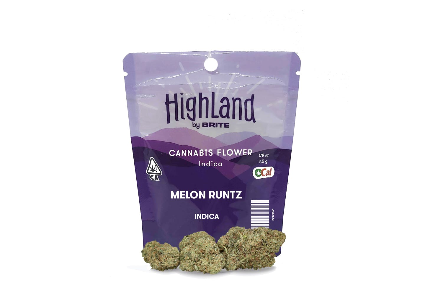 BRITE Highland OCal Flower (3.5g) - I - Melon Runtz - Brite Labs
