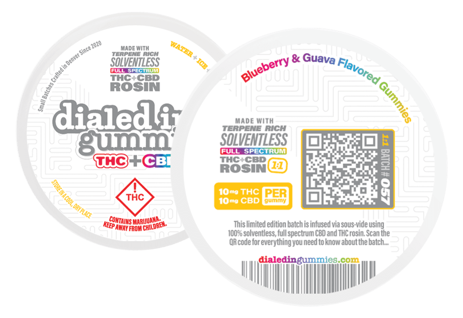 CBD 1:1 Batch No 057 | Gummies | 10 pc. | 100mg THC + 100mg CBD ...