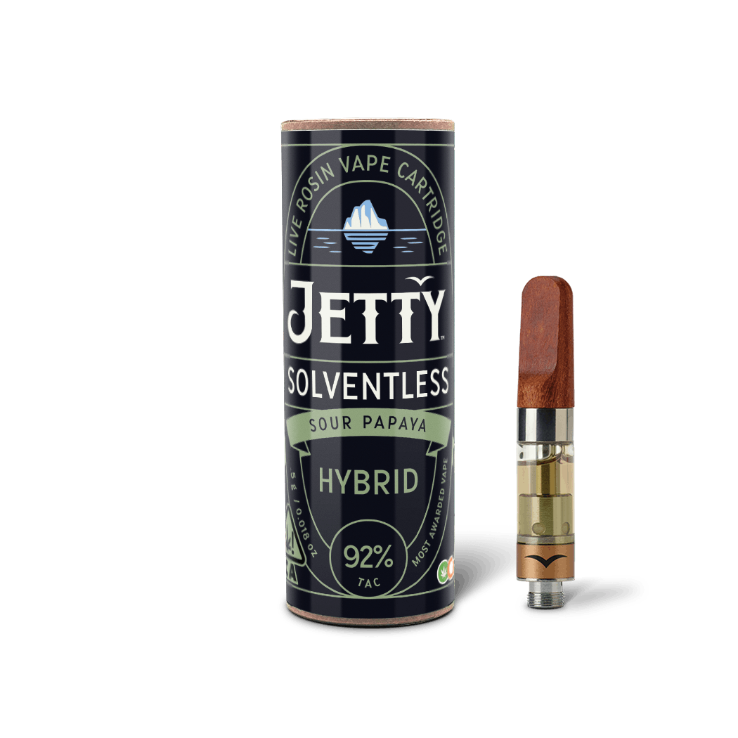 Sour Papaya OCal Solventless Cartridge .5g - Jetty Extracts