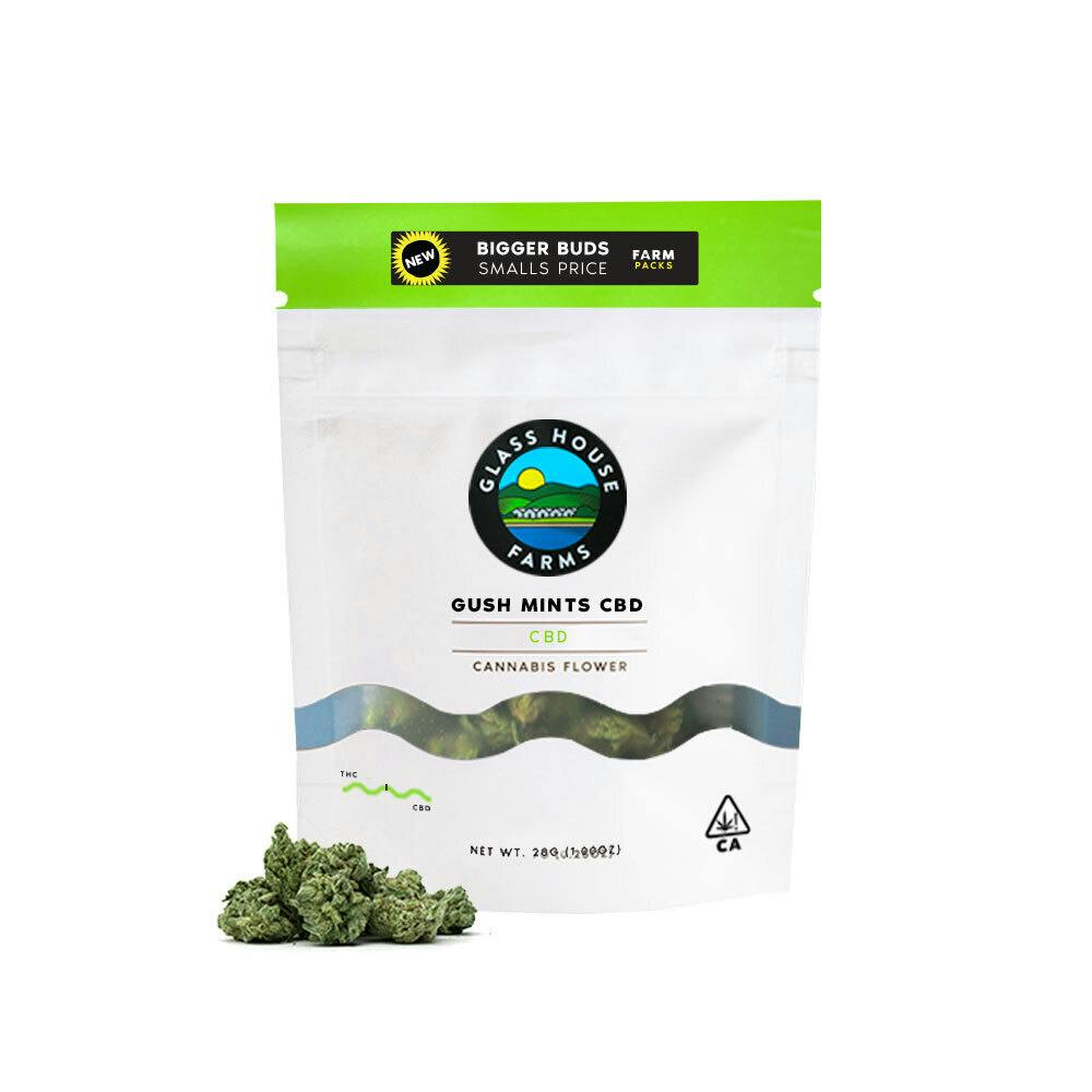 Gush Mints CBD [28g Farm Packs] - Glass House Farms