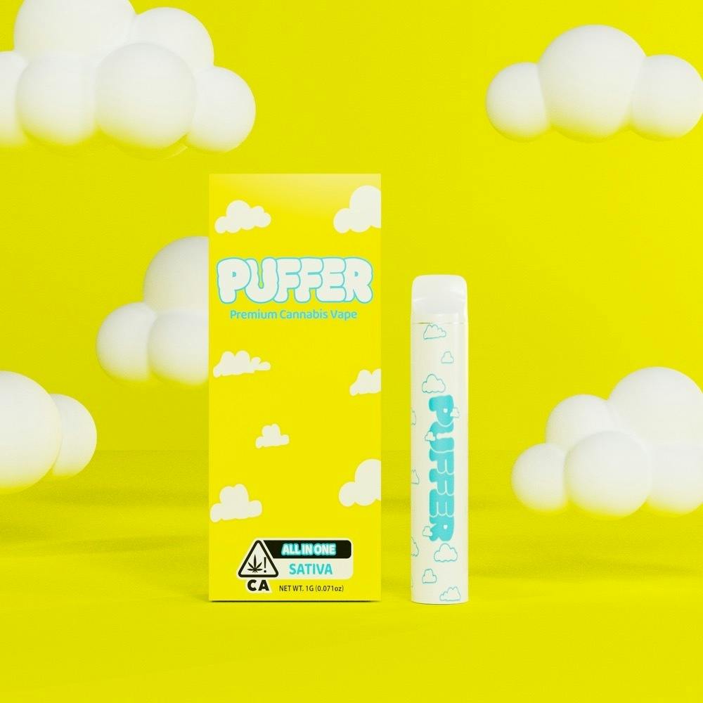 Puffer | Sour Mango | 1g Disposable Vape - Sativa - Puffer