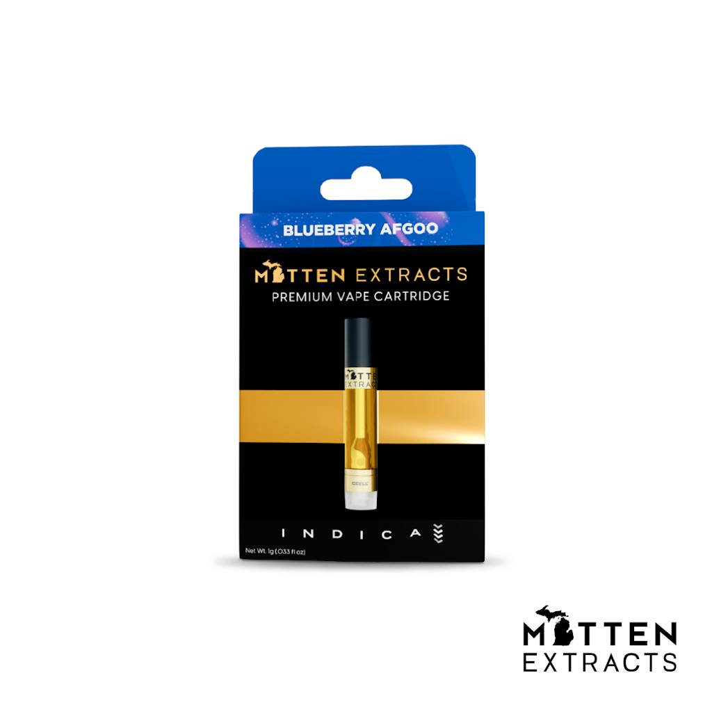 Mitten Extracts - Blueberry Afgoo 1g Vape Cartridge (Indica) - Mitten ... Mitten Extracts - Blueberry Afgoo 1g Vape Cartridge (Indica) - Mitten ...
