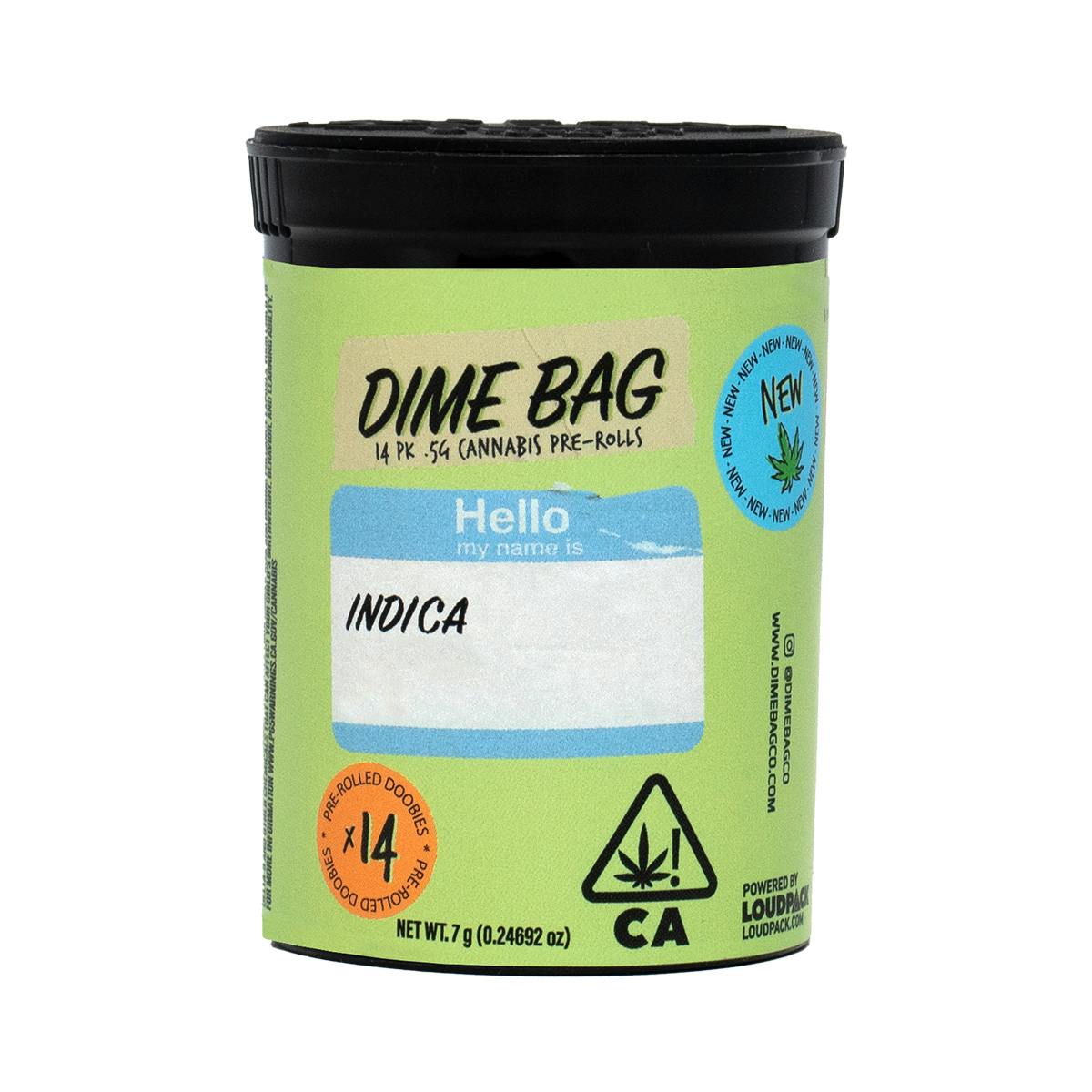 Dime Bag | King Kush Indica Pre-Rolls 14-Pack (7g) - Dime Bag