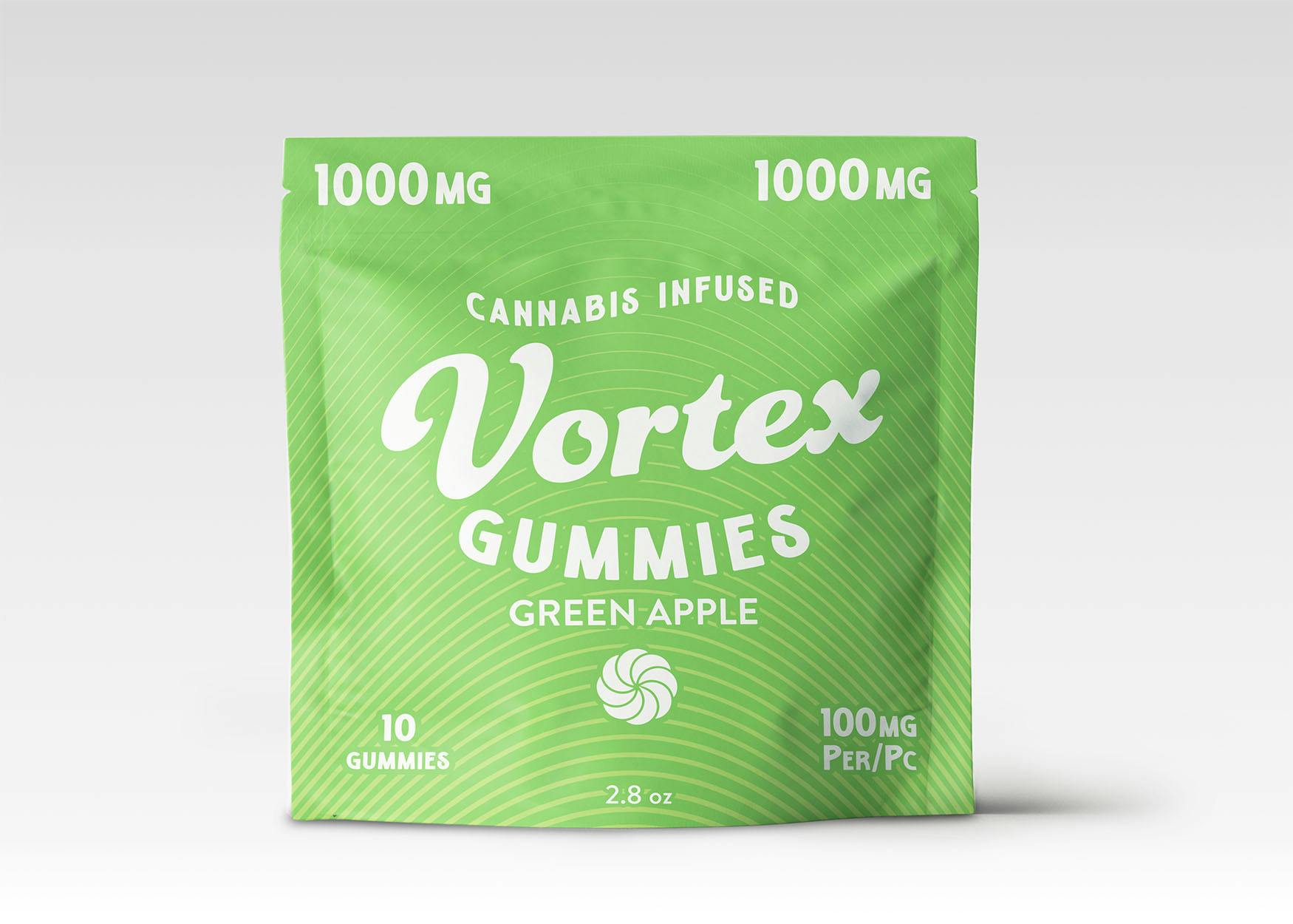 Vortex 1000mg - Green Apple - Kush Gardens